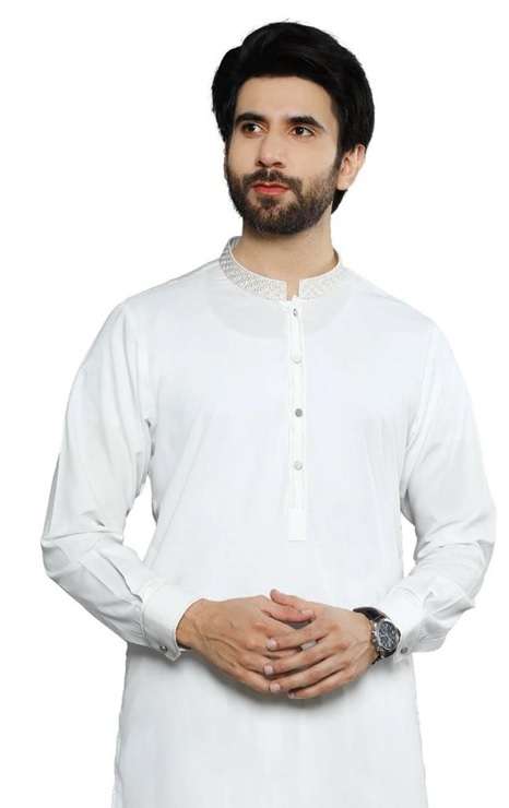 Men White Suits Designs: 8 Trendy White Salwar Kameez Designs!